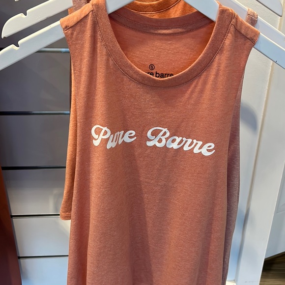 Pure Barre | Tops | Crop Tank Heather Sunset Pure Barre Cursive | Poshmark